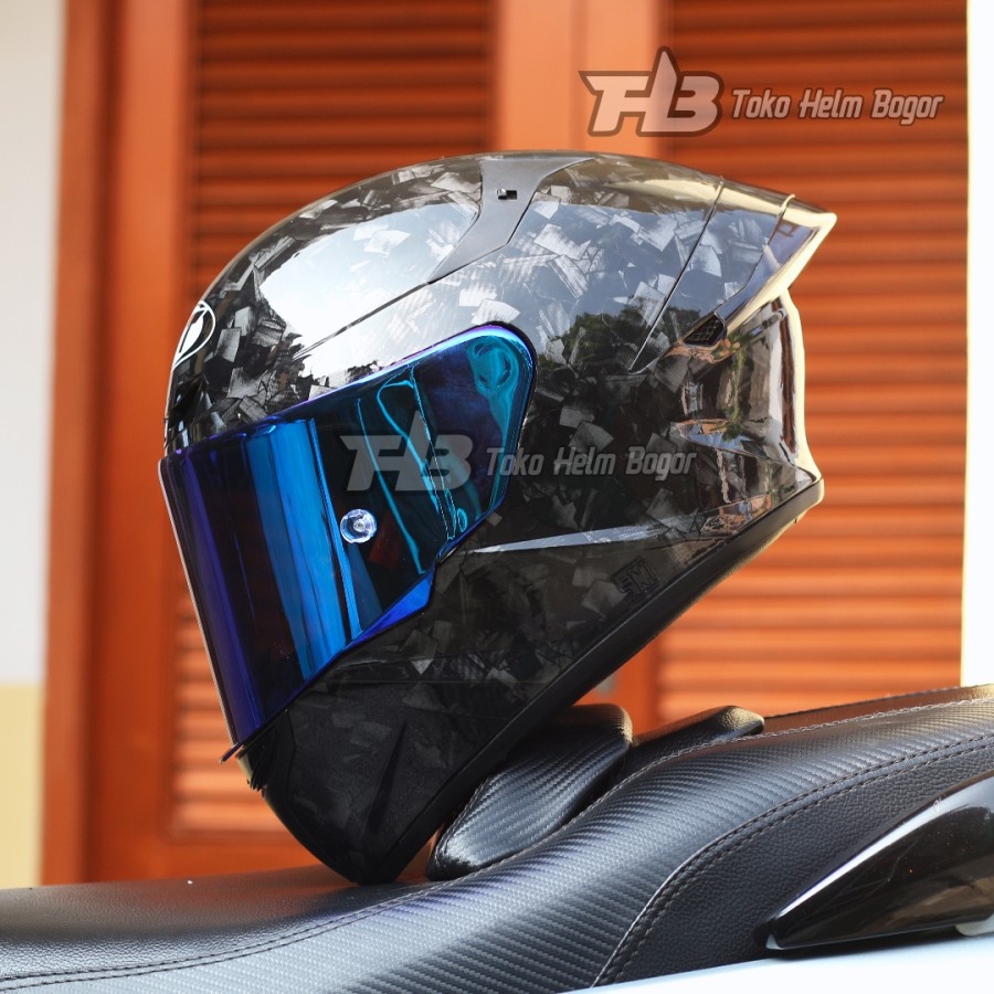 Jual HELM KYT TT Course Carbon Graphic FORGET SILVER PAKET GANTENG ...