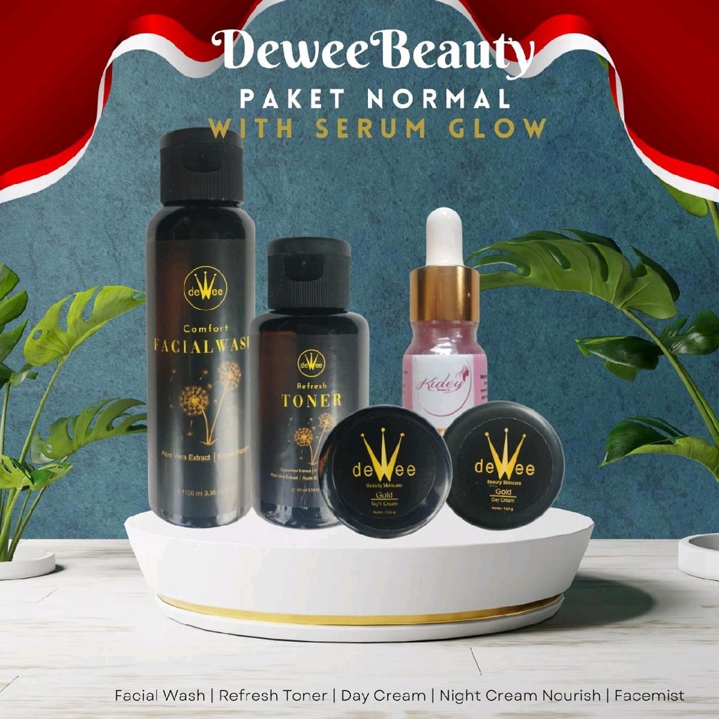 Jual PAKET WAJAH NORMAL DEWEE DAN SERUM SUPER GLOW | Shopee Indonesia