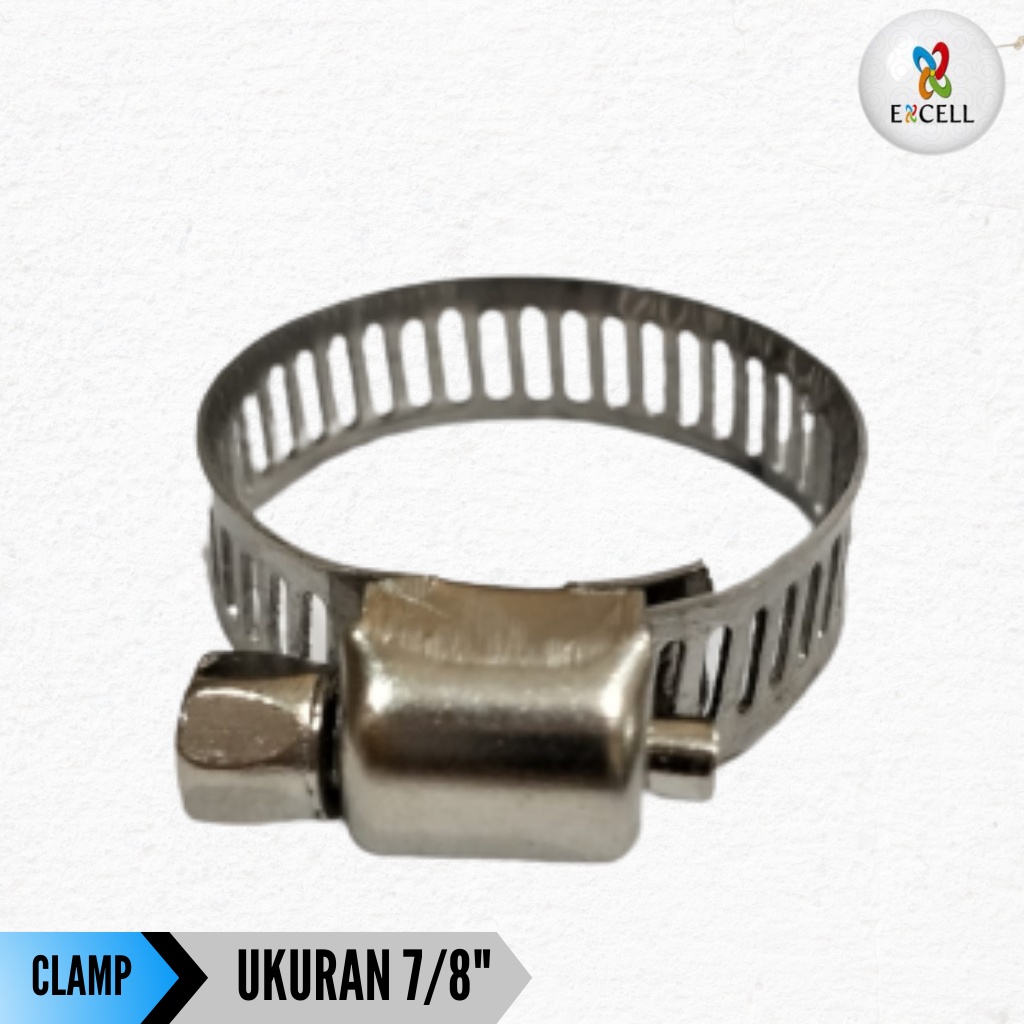 Jual Klem Selang Gas Air Stainless Steel Hose Clamp 1 1 1 2 Shopee