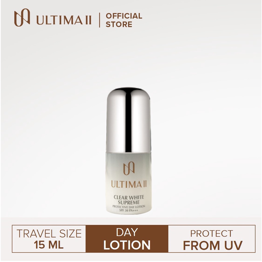 Jual Ultima II - Clear White Day Lotion 15ml Travel Size | Shopee Indonesia