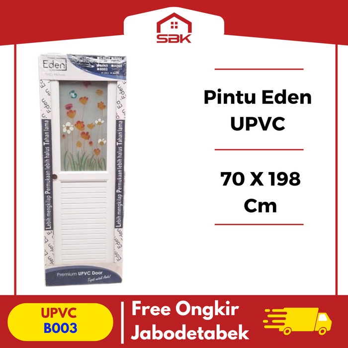 Jual Pintu Kamar Mandi UPVC 70x198 B003 Eden | Shopee Indonesia