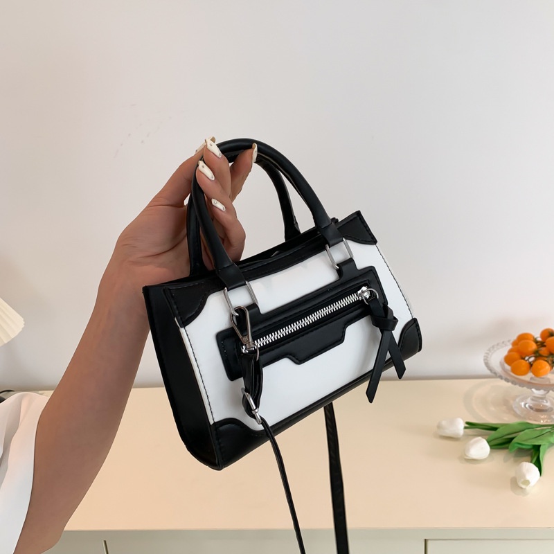 Jual Tas Tangan Modis Sambungan Warna Kontras dan Serbaguna Di Awal ...