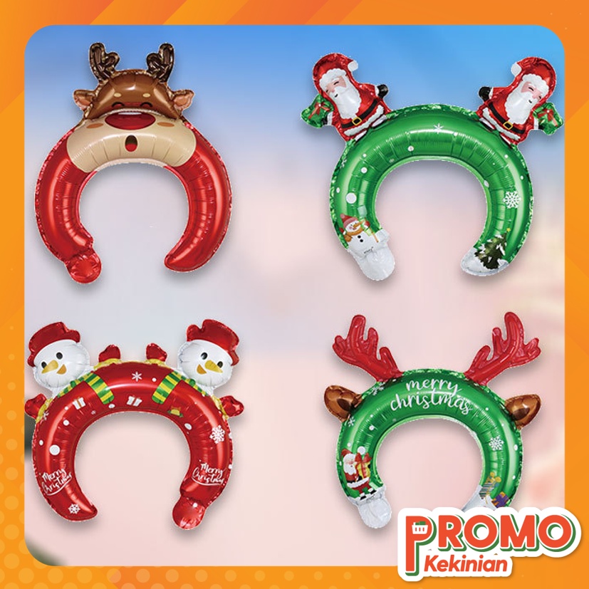 Jual Promo Kekinian - 6022 Bando Natal Foil / Bando Natal Anak-Anak ...