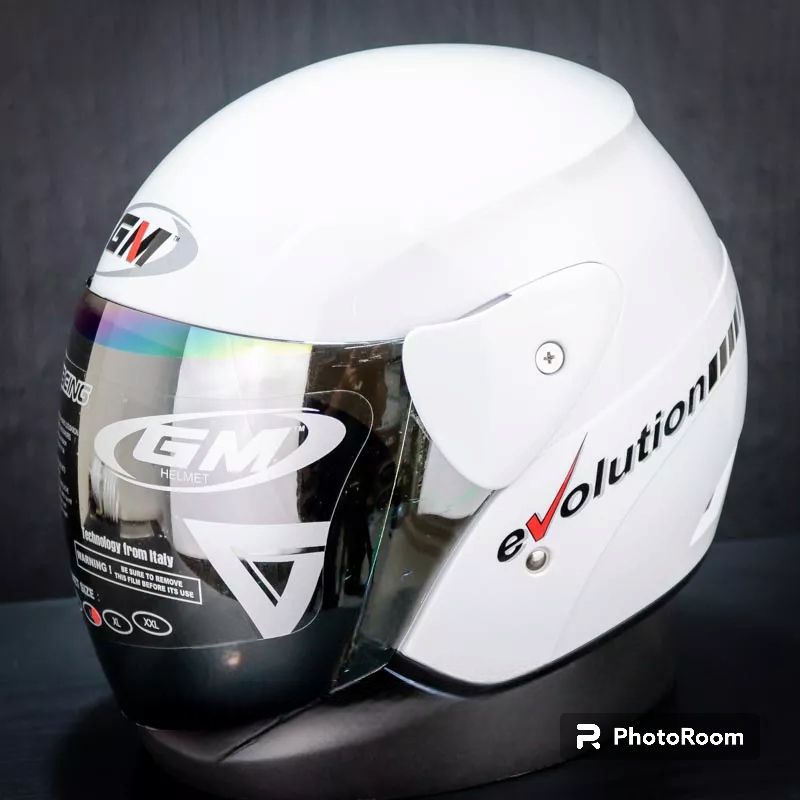 Jual HELM GM Evolution original 100 % PUTIH | Shopee Indonesia