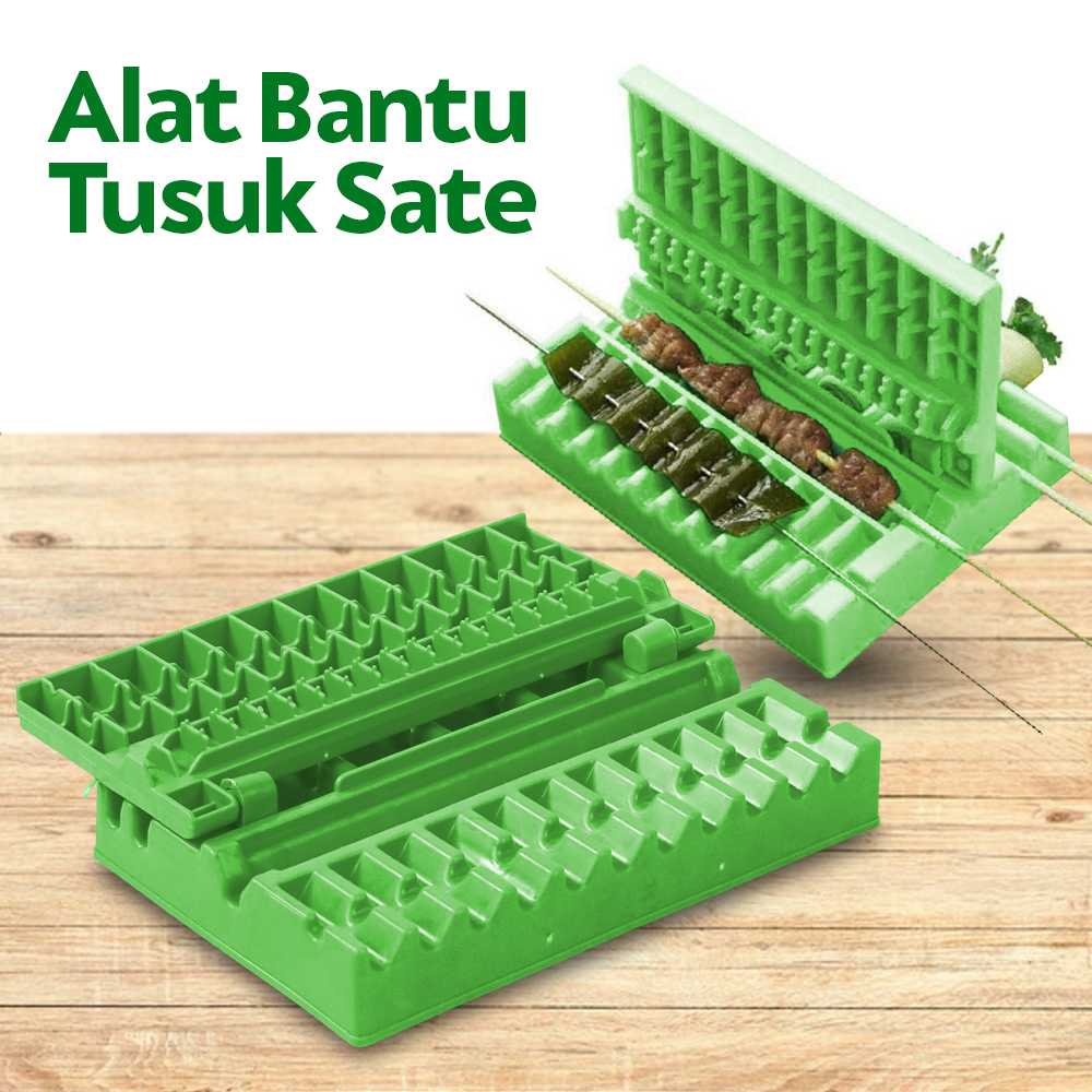 Jual COD Alat Bantu Cetakan Tusuk Sate Daging BBQ Panggang Portable ...