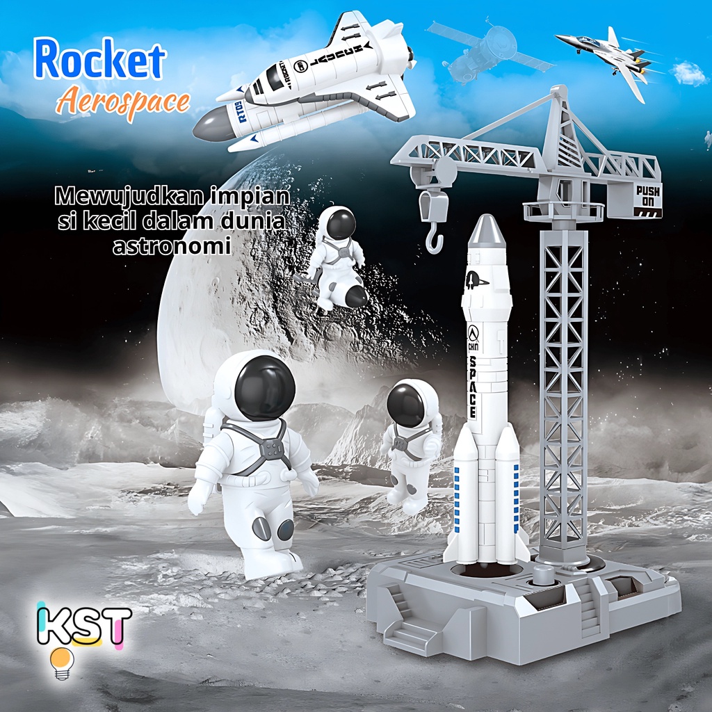 Jual [KST] Rocket Aerospace | Mainan Peluncur Pesawat Terbang Roket ...