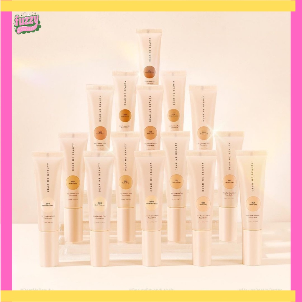 Jual Dear Me Beauty Airy Poreless Fluid Foundation Alas Bedak Base Make ...
