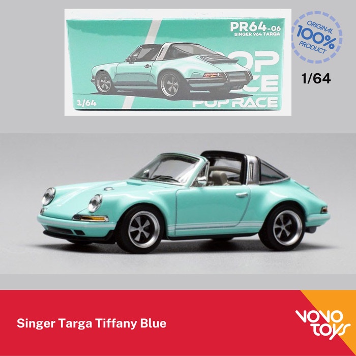 Jual Poprace 1/64 Singer 964 Targa Tiffany Blue Diecast | Shopee Indonesia