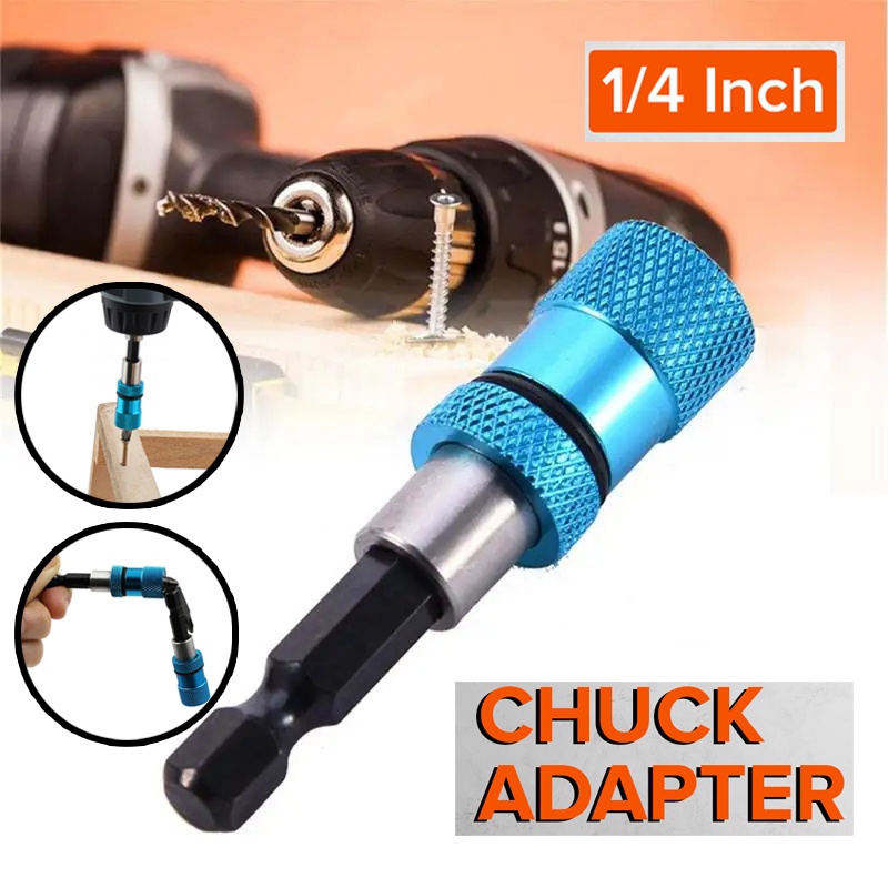 Jual Chuck Adapter Extender Obeng Bor Listrik Magnetik Hex Shank 1/4 ...