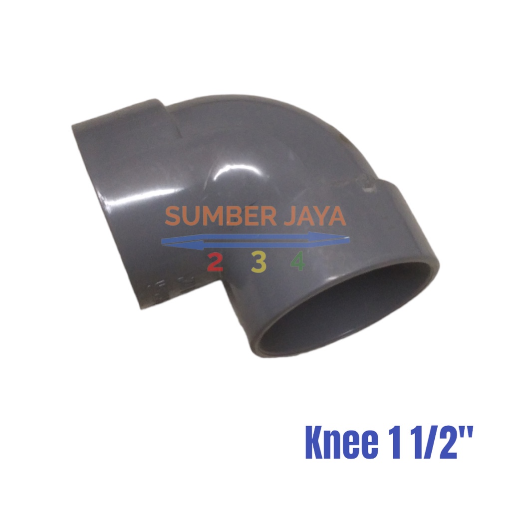 Jual Knee PVC 1 1/2 inch Vinilon / Keni Knie Elbow Sambungan Pipa ...
