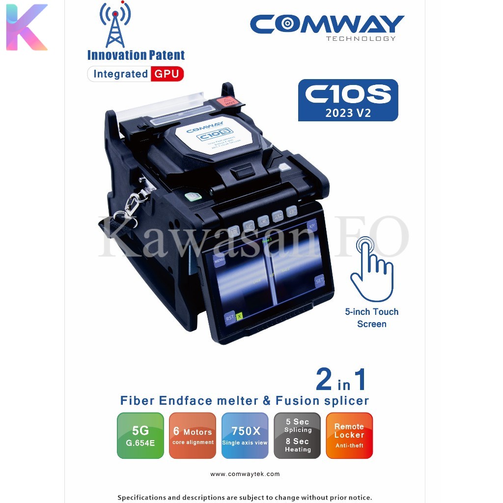 Jual Splicer Comway C10s Backbone 6 Motor Core To Core Fusion Splicer C10s 2023 Version 2