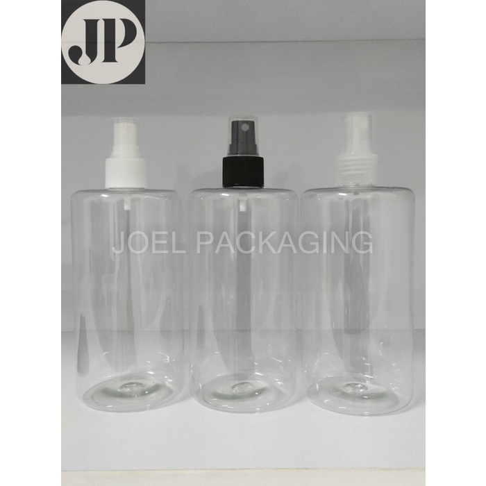 Jual Botol RF 500 ML N24 Clear Tutup Spray Nozzle Hitam Putih Hair ...