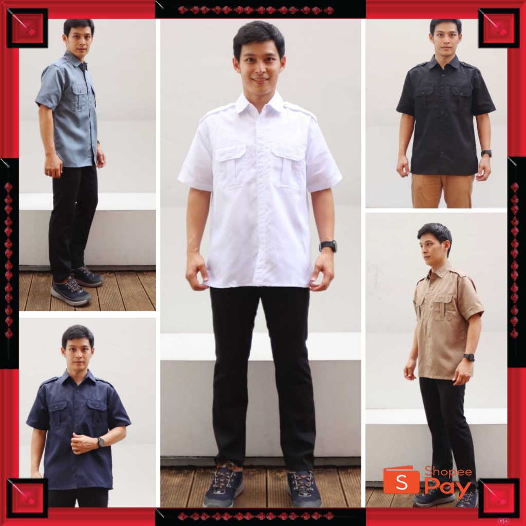Jual 12.12 SERAGAM SALE / Kemeja Seragam Kerja Pns Pdh Pdl Atasan Baju Dinas Lengan Pendek Murah ...