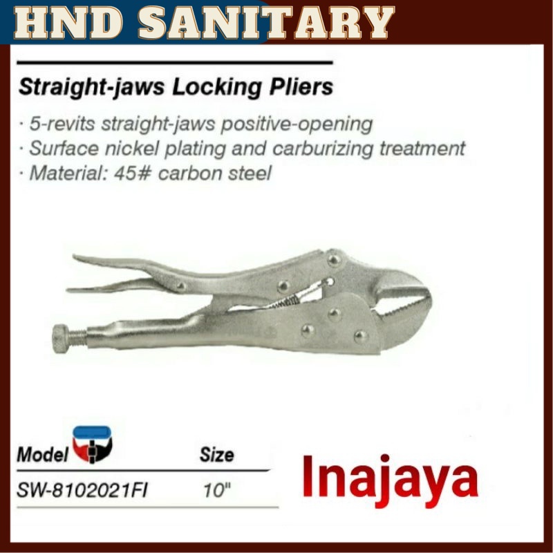 Jual HNDsanitary Straight-jaws locking pliers Tang Buaya Tang Monyet ...