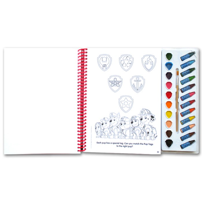 Jual Paw Patrol Deluxe Poster Paint & Color Book 80 Illustrations, 10 ...