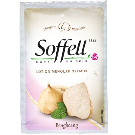Jual Soffel sachet / Soffel bengkoang lotion / lotion anti nyamuk (1pcs ...