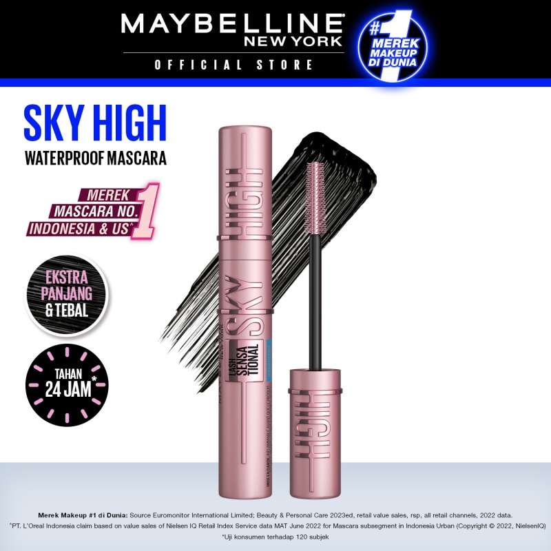 Jual Maybelline Sky High Waterproof Mascara – 6ml Maskara Eye Makeup ...