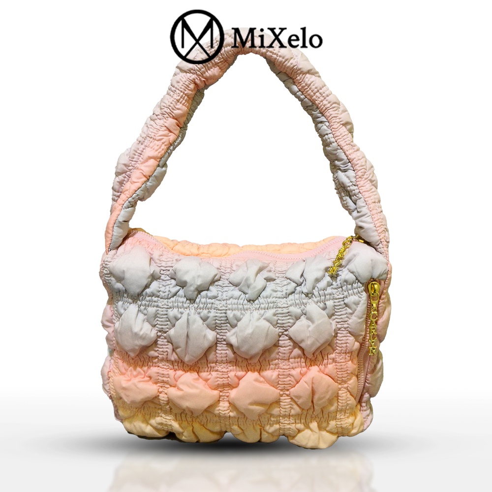 Jual Carlyn poing cotton candy puff bag limited edition / tas korea ...