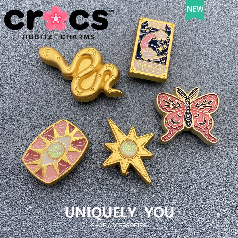 Jual jibbitz crocs charms Metal Shoe Buckle Hole Accessories 2023 New ...