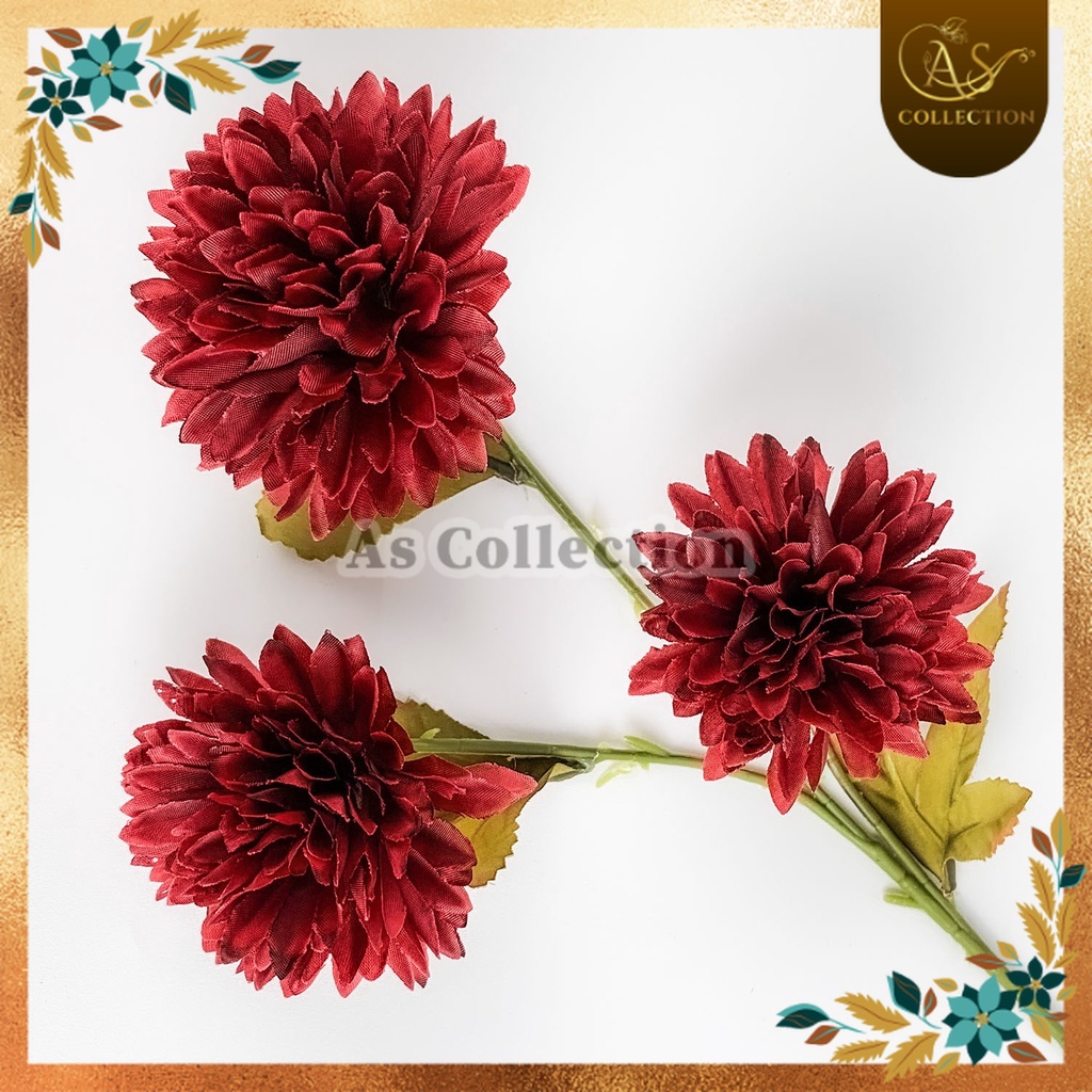 Jual BUNGA DANDELION TANGKAI PANJANG CABANG 3 ARTIFICIAL FLOWER SNOW ...