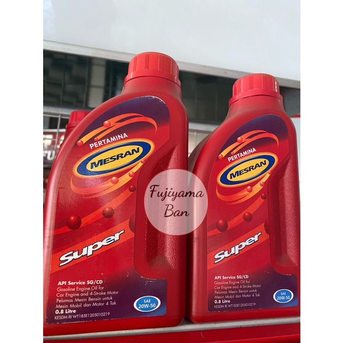 Jual Pertamina Mesran Super 20w50 800ml | Shopee Indonesia