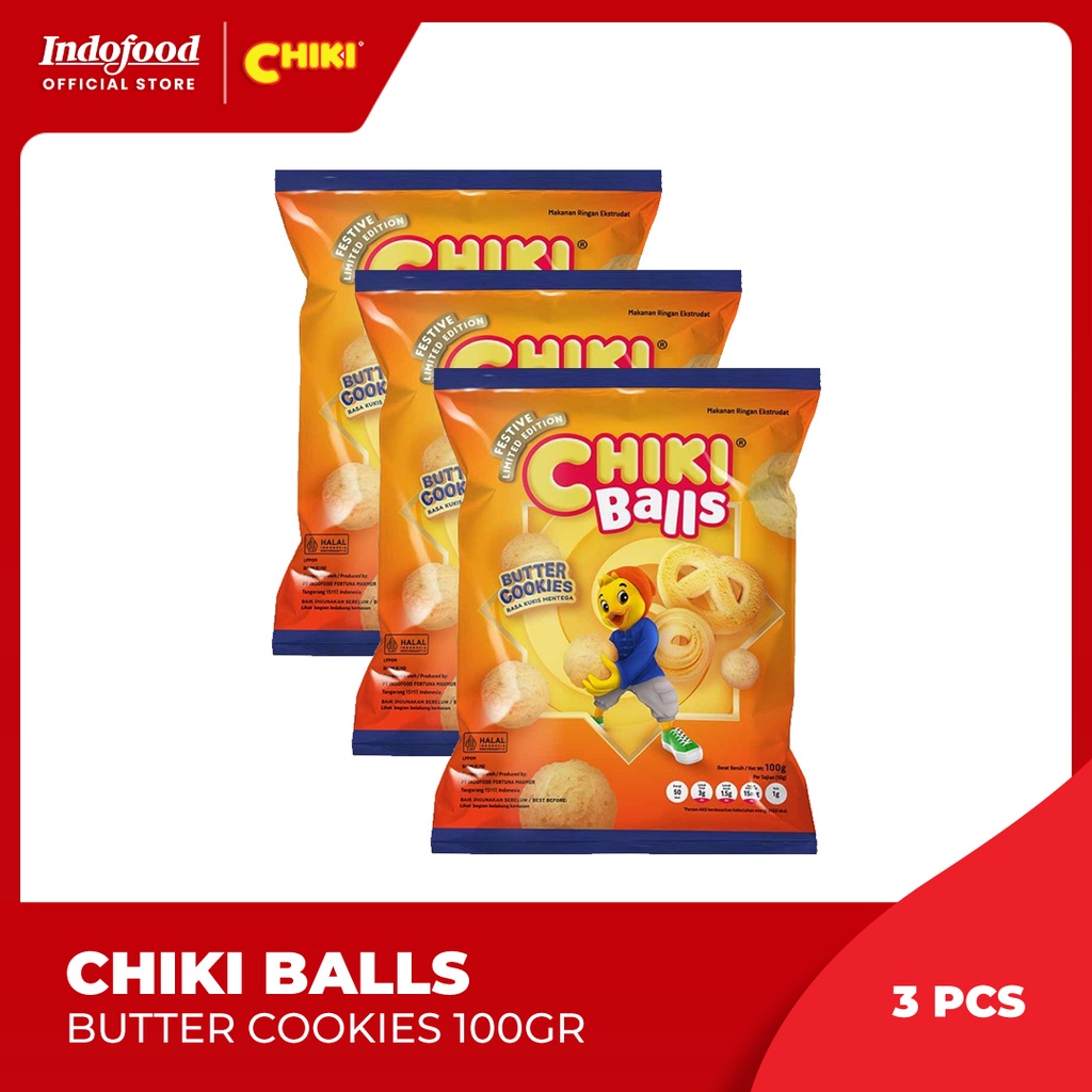 Jual 3 Pcs - Chiki Balls Butter Cookies 100 Gr | Shopee Indonesia