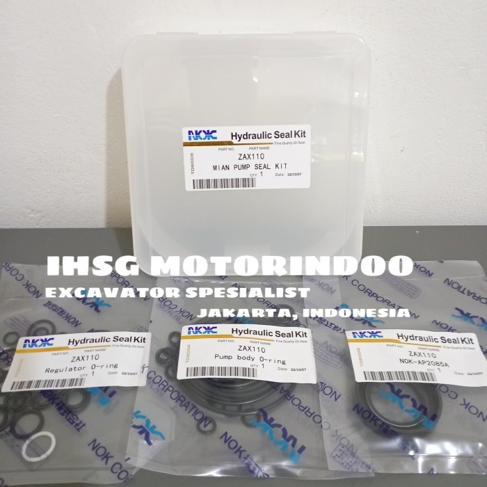 Jual SEALKIT MAIN PUMP CONTROL PALEP HITACHI ZAXIS110 ZX100 SEALKIT ...