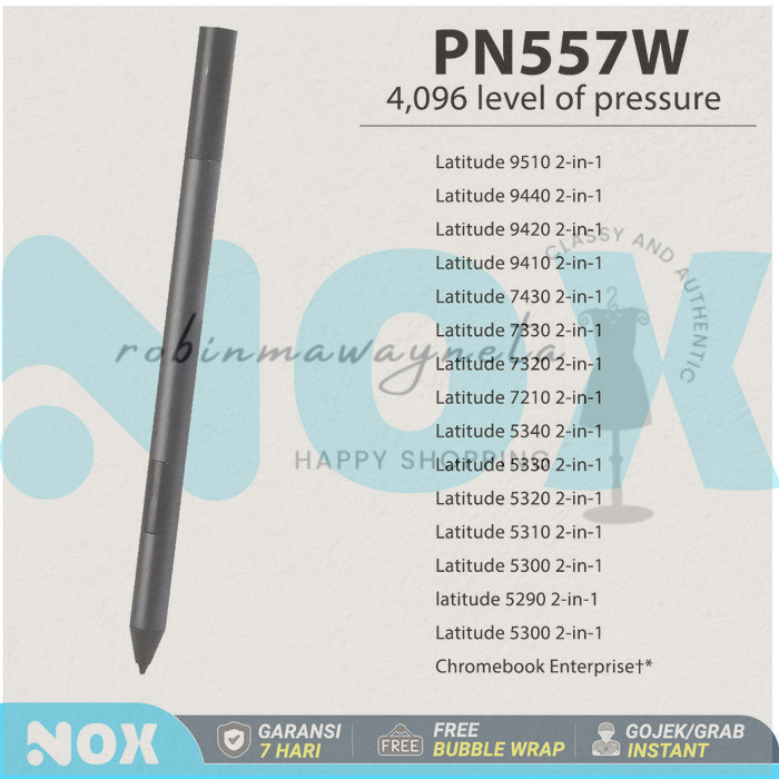 Jual Dell active stylus pen PN579X 4096 palm rejection Latitude ...