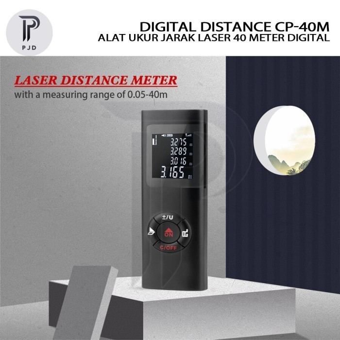Jual Alat Ukur Jarak Laser Meteran Digital Distance 40 80 100 120 Meter ...