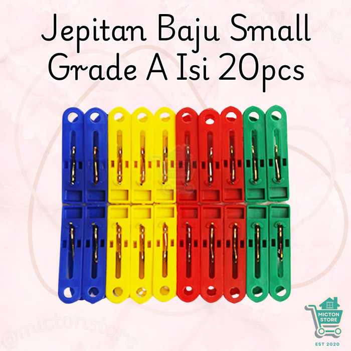 Jual MICTON Set 20pcs Jepitan Baju Ring Small Grade A Premium Klip ...