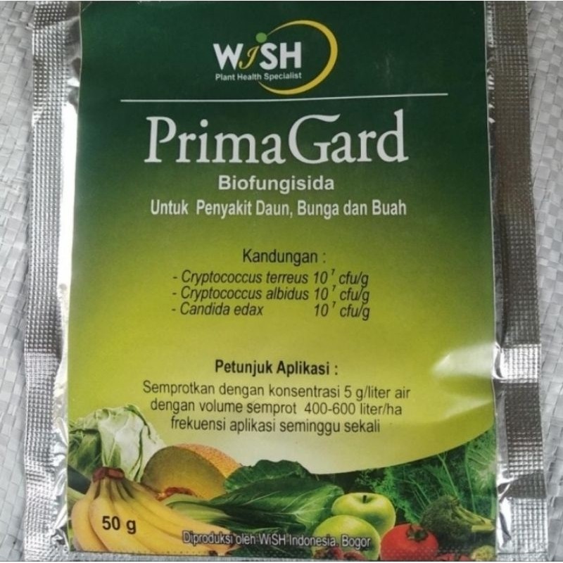 Jual PrimaGard biofungisida 50 gram untuk penyakit daun, bunga dan buah ...