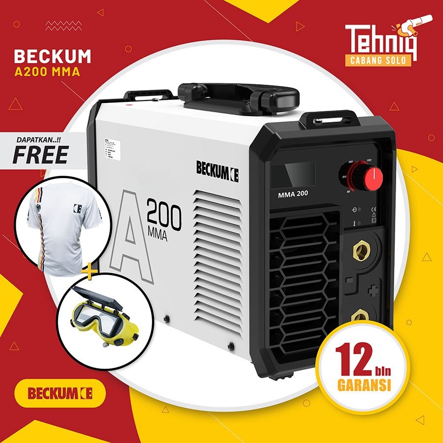 Jual MESIN LAS LISTRIK BECKUM A MMA 200 INVERTER WELDING | Shopee Indonesia