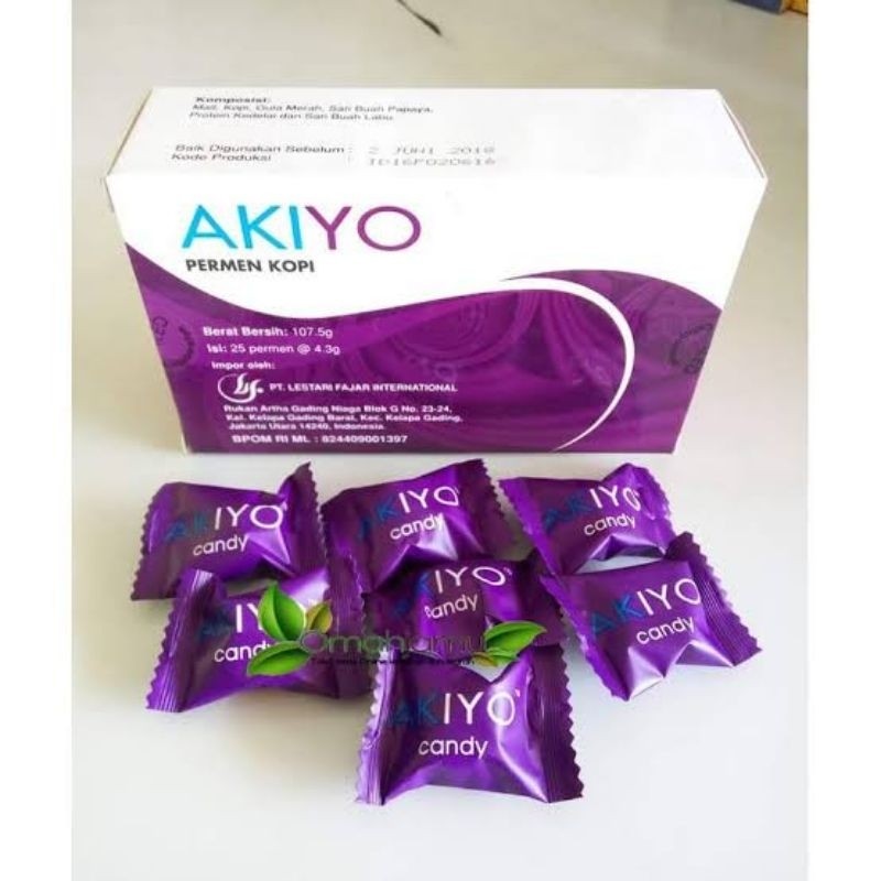 Jual akiyo permen candy asli original i1 box | Shopee Indonesia