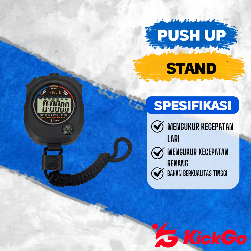 Jual KickGo Stopwatch Alat Pengukur Waktu Olahraga Sepakbola Basket ...