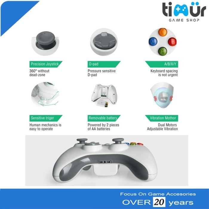 Jual Stik Stick Controller Gamepad Xbox 360 PC Original Wireless ...