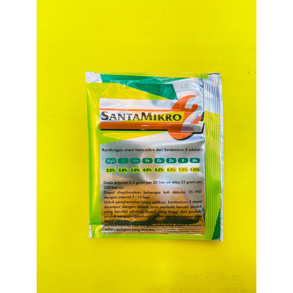 Jual Pupuk mikro dengan unsur hara SANTAMIKRO SANTA MIKRO 2 isi 2.5gr ...