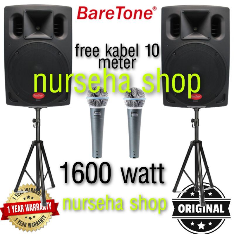 Jual Speaker Active Baretone 15 inch BT a1530Pro Speaker Aktif 15 inch 1600 watt original ...