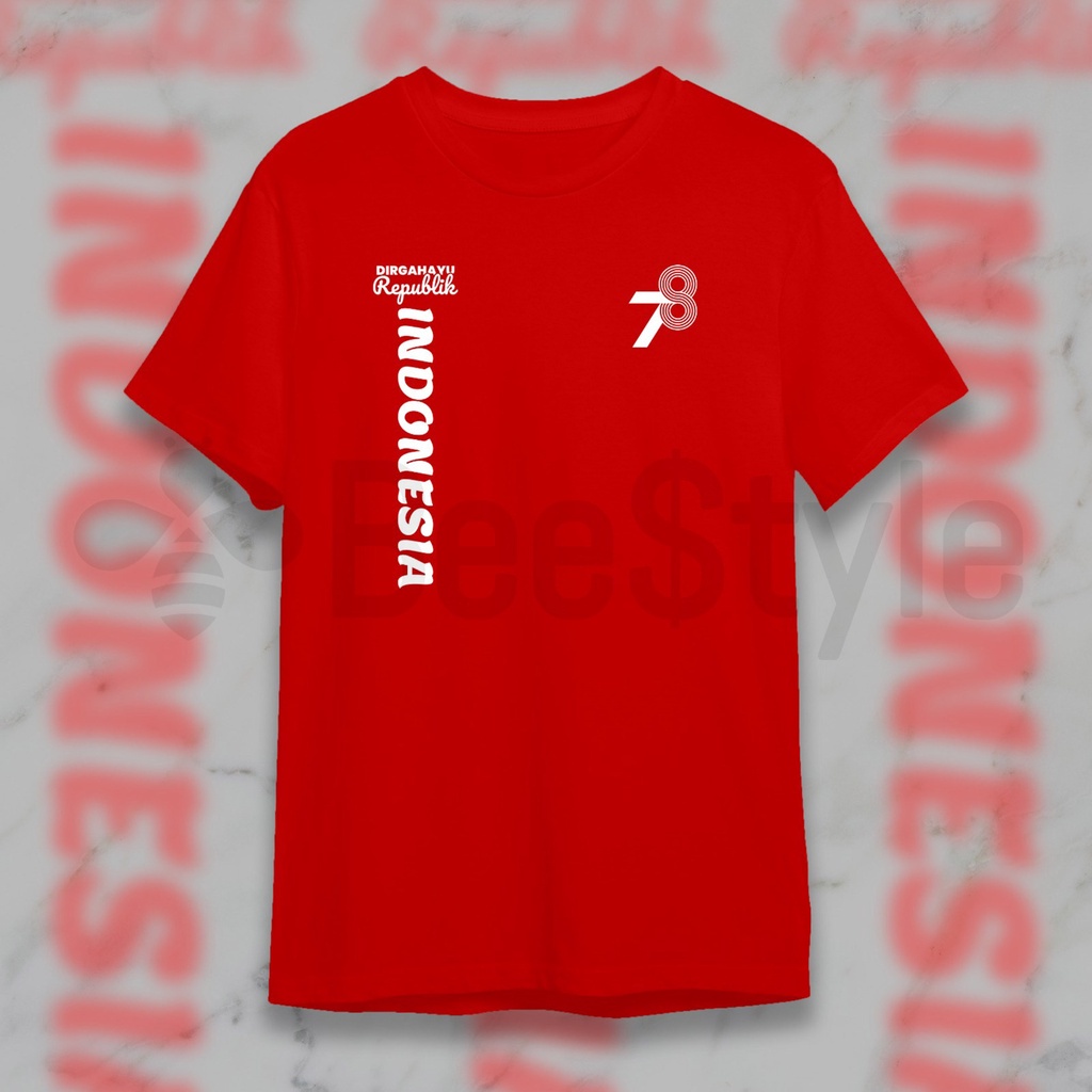 Jual SABLON Kaos Kemerdekaan Kaos 17 Agustus Kaos HUT RI 78 SABLON ANAK DEWASA PRIA WANITA ...