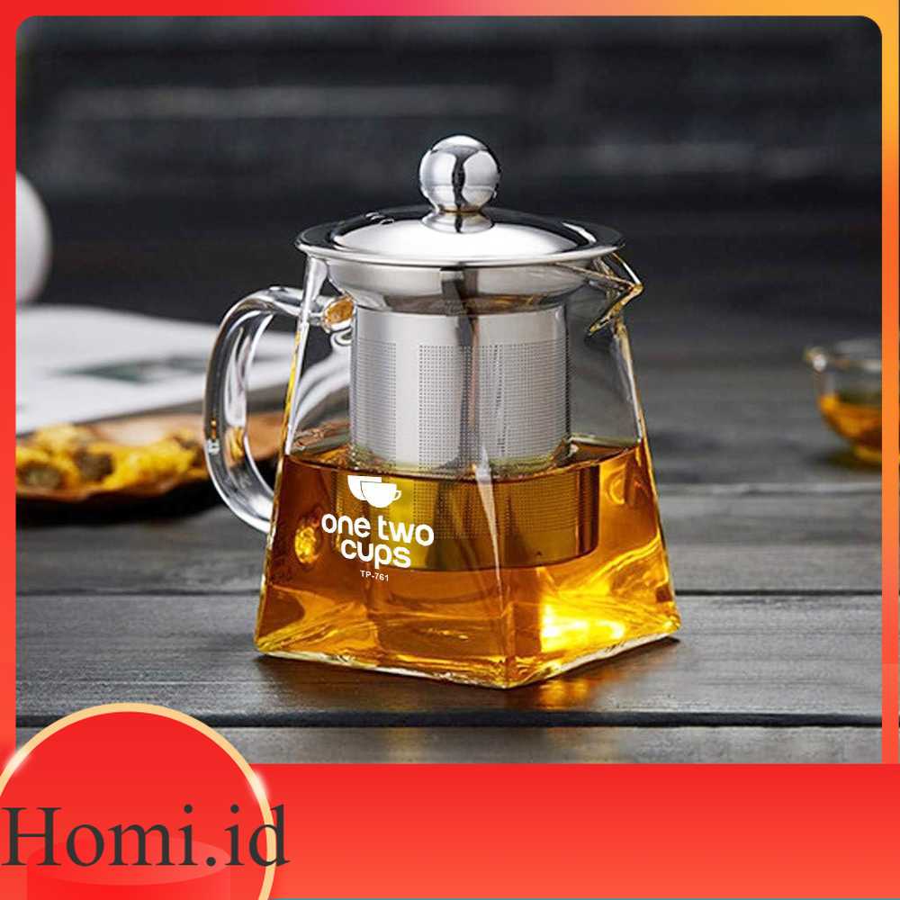 Jual One Two Cups Teko Kaca Teh Pitcher Borosilikat dengan Saringan - TP-761 | Shopee Indonesia