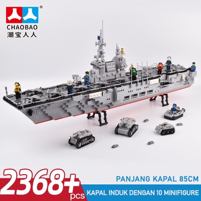Jual Bricks Shandong Warship Kapal Induk / Kapal Perang Navy / Chaobao ...