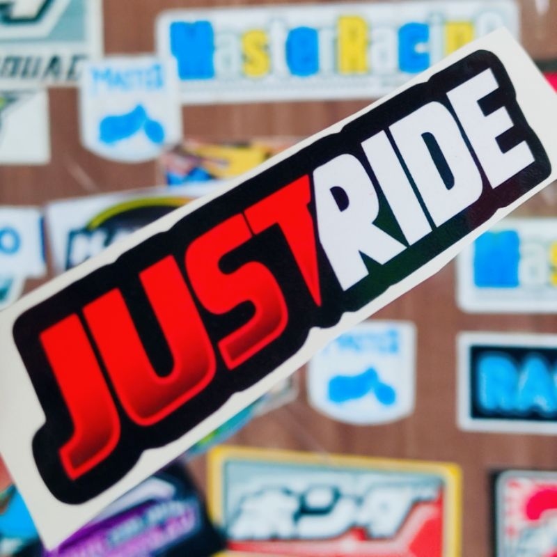 Jual stiker just ride glossy | Shopee Indonesia
