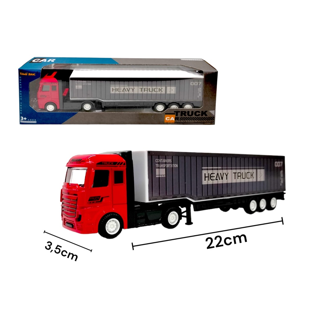 Jual DOUBLE GREAT MAINAN MINIATUR TRUCK KONTAINER KONSTRUKSI BESI ALLOY ...