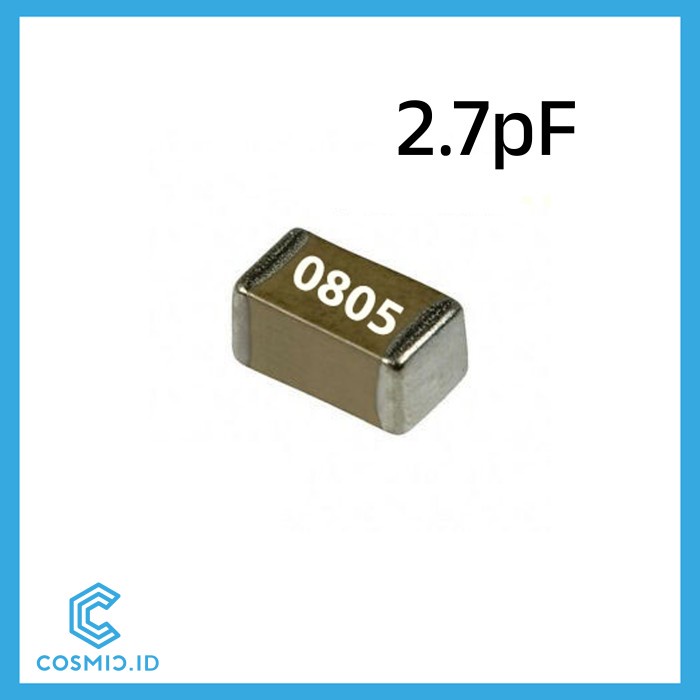 Jual Capacitor 2.7pF 2.7 pF 0805 Kapasitor picoFarad SMD | Shopee Indonesia