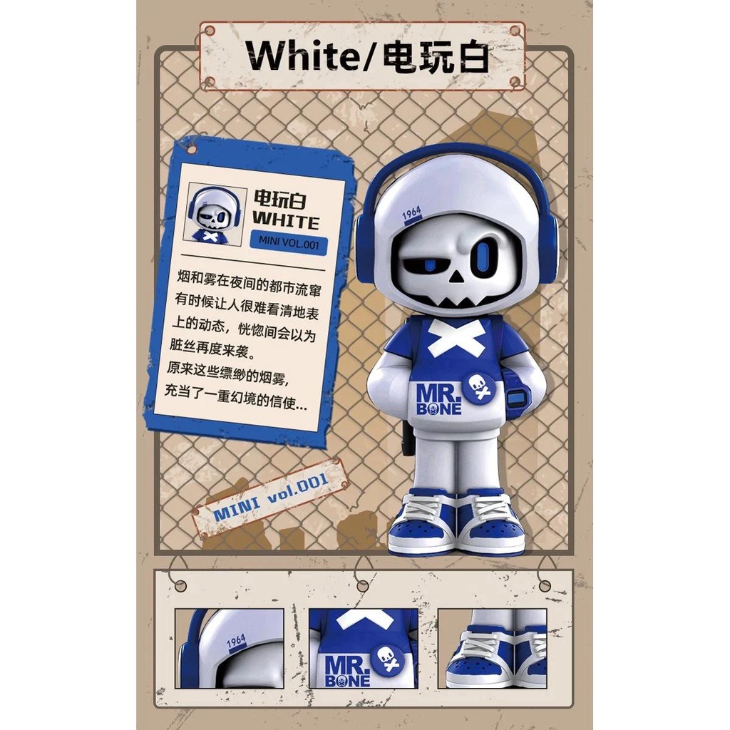 Jual Mr. Bone Vol 001 Series - Pop Mart Original Toy Figure Mainan ...