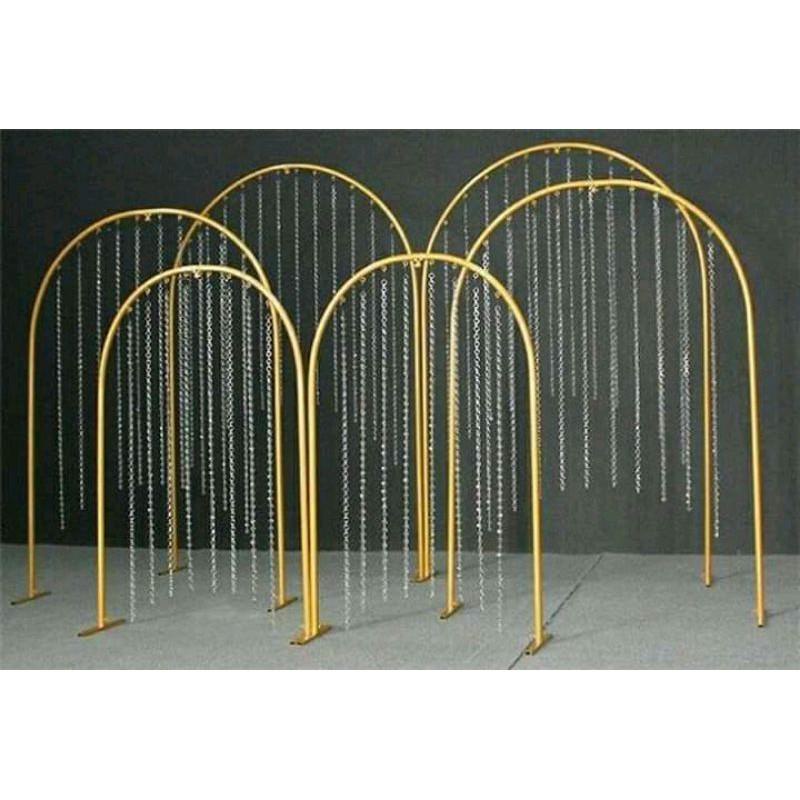 Jual PREMIUM DEKOR STANDING OVAL BACKDROP DEKORASI BESI PREMIUM ...