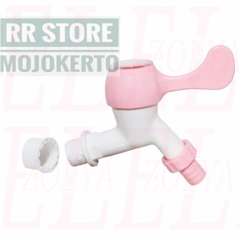 Jual Kran air pvc kran plastik taman keran double drat 2 way | Shopee ...