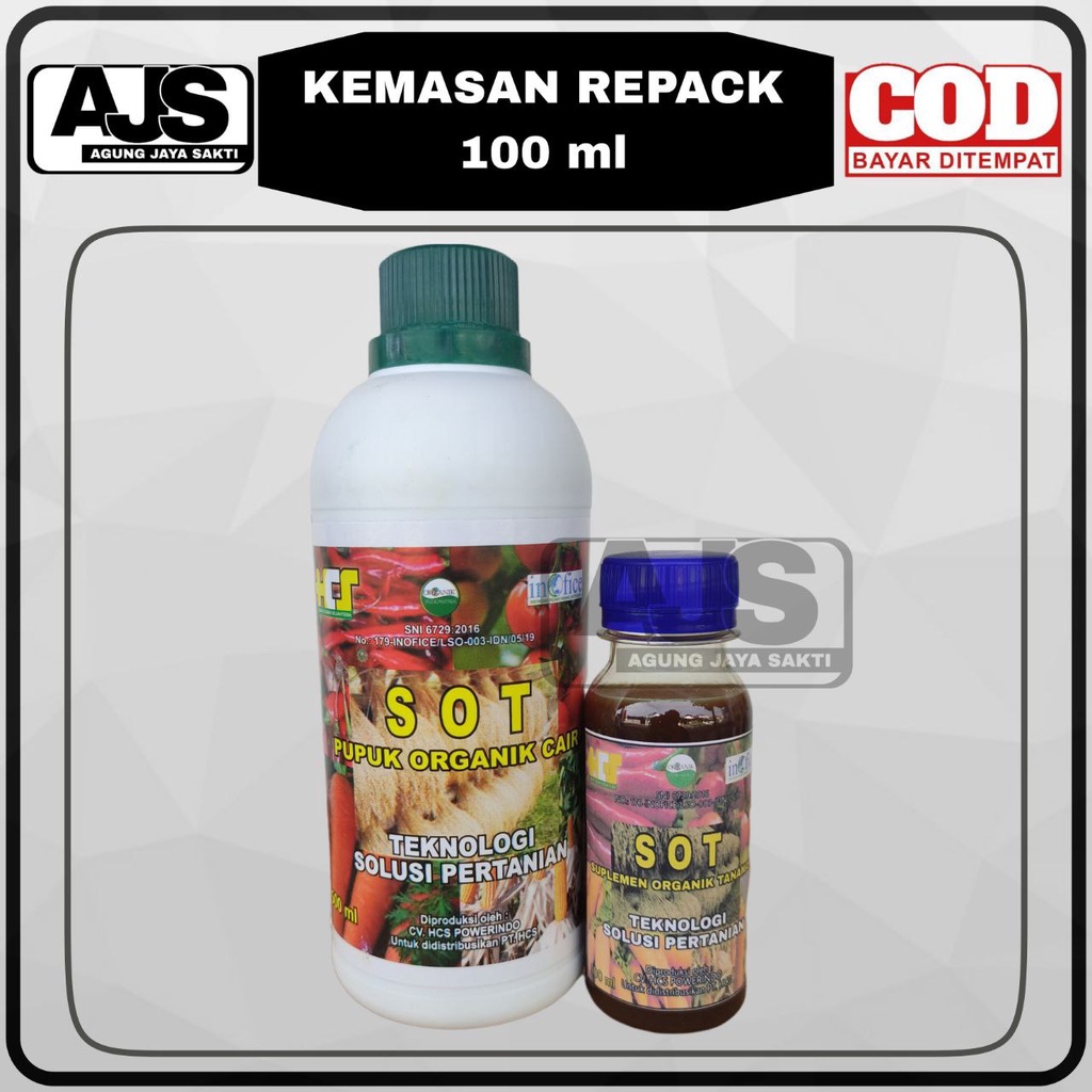 Jual SOT HCS Suplemen Organik Tanaman Pupuk organik cair pelebat buah ...