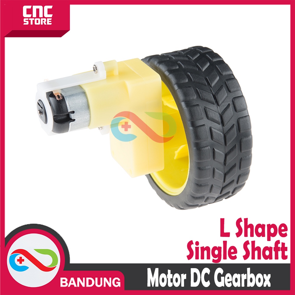 Jual RODA + MOTOR BENTUK L GEAR MOTOR DC | Shopee Indonesia