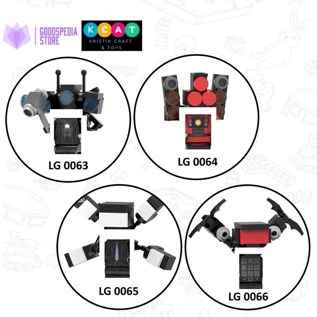 Jual Figure Mini LG1009 Skibidi toilet Titan camera Titan Speaker Titan ...