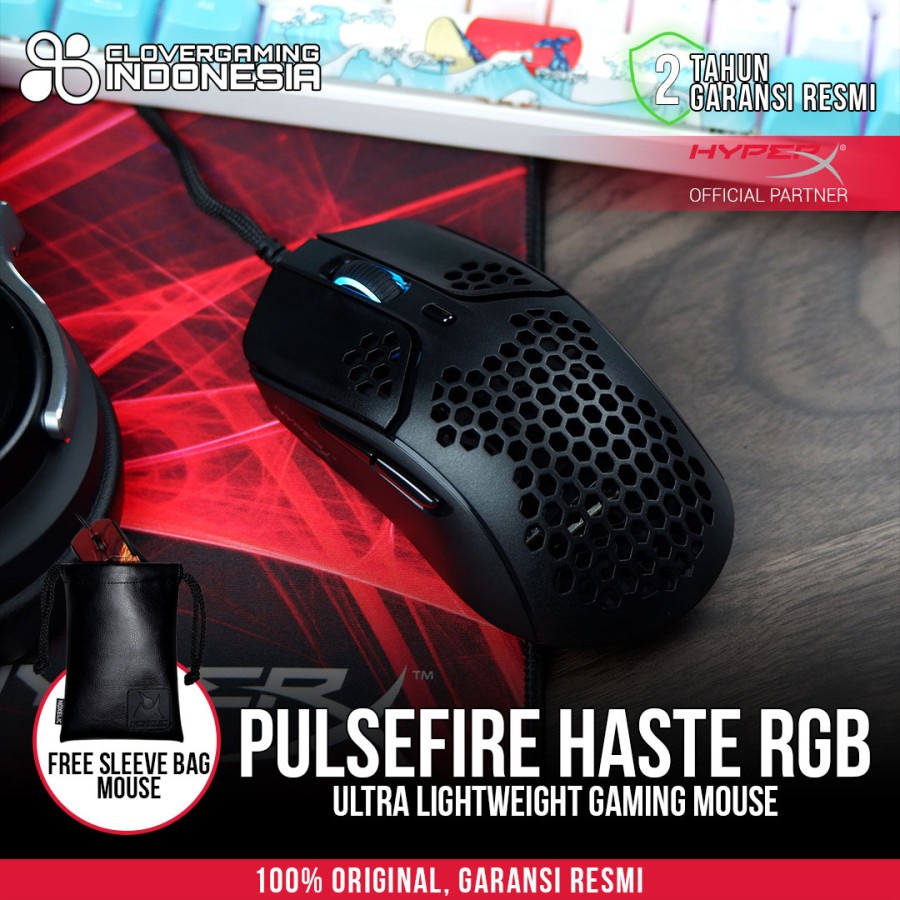Jual HyperX Pulsefire Haste RGB - Ultra Lightweight Gaming Mouse ...